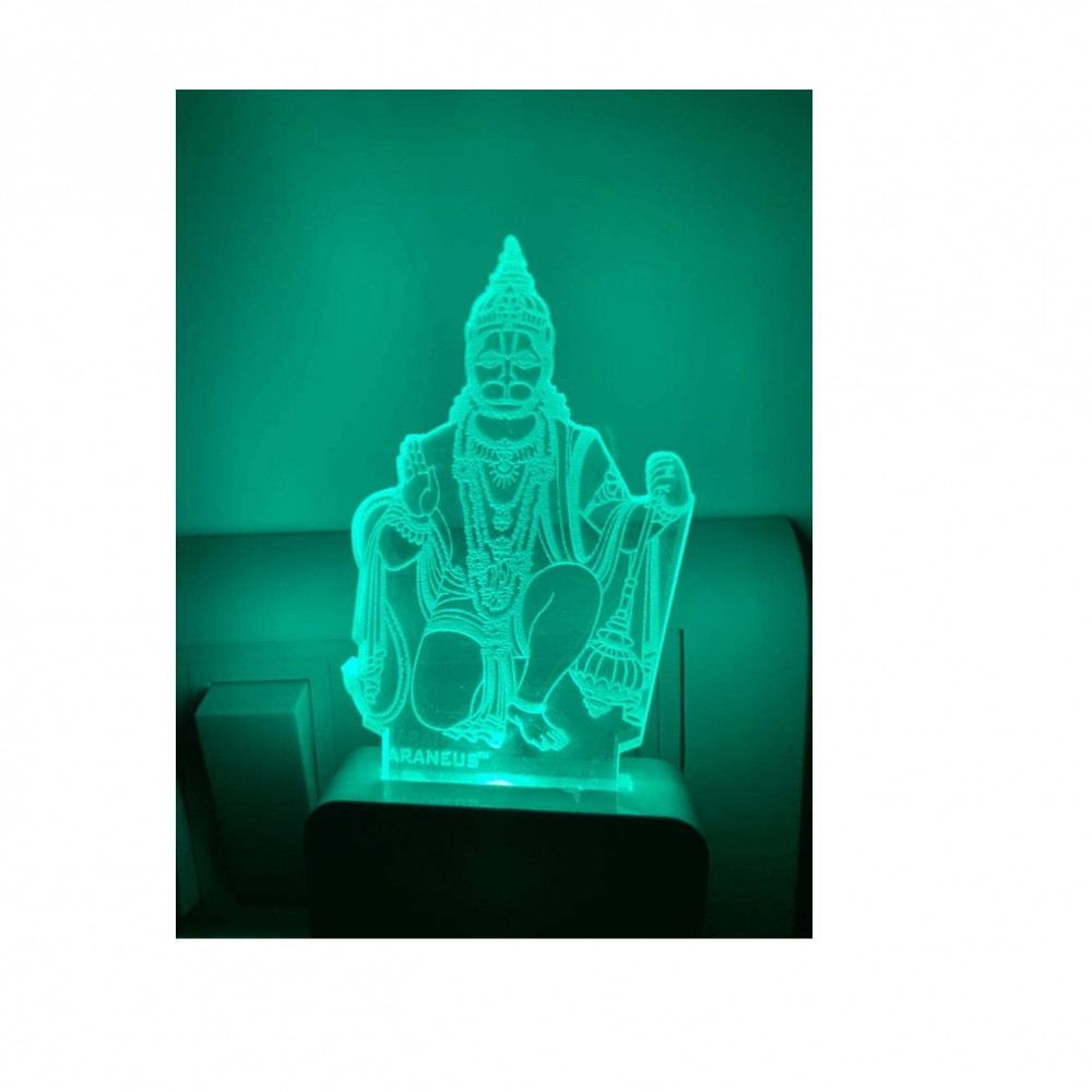 3D Lord Hanuman LED Night Lamp