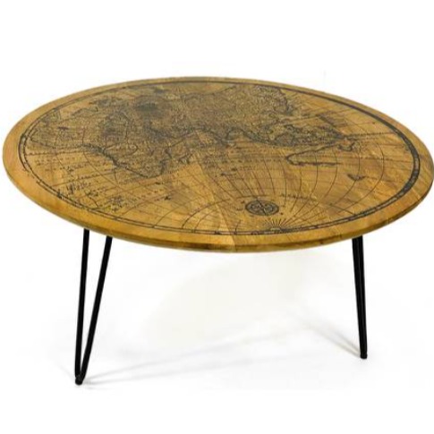 World Map Coffee Table