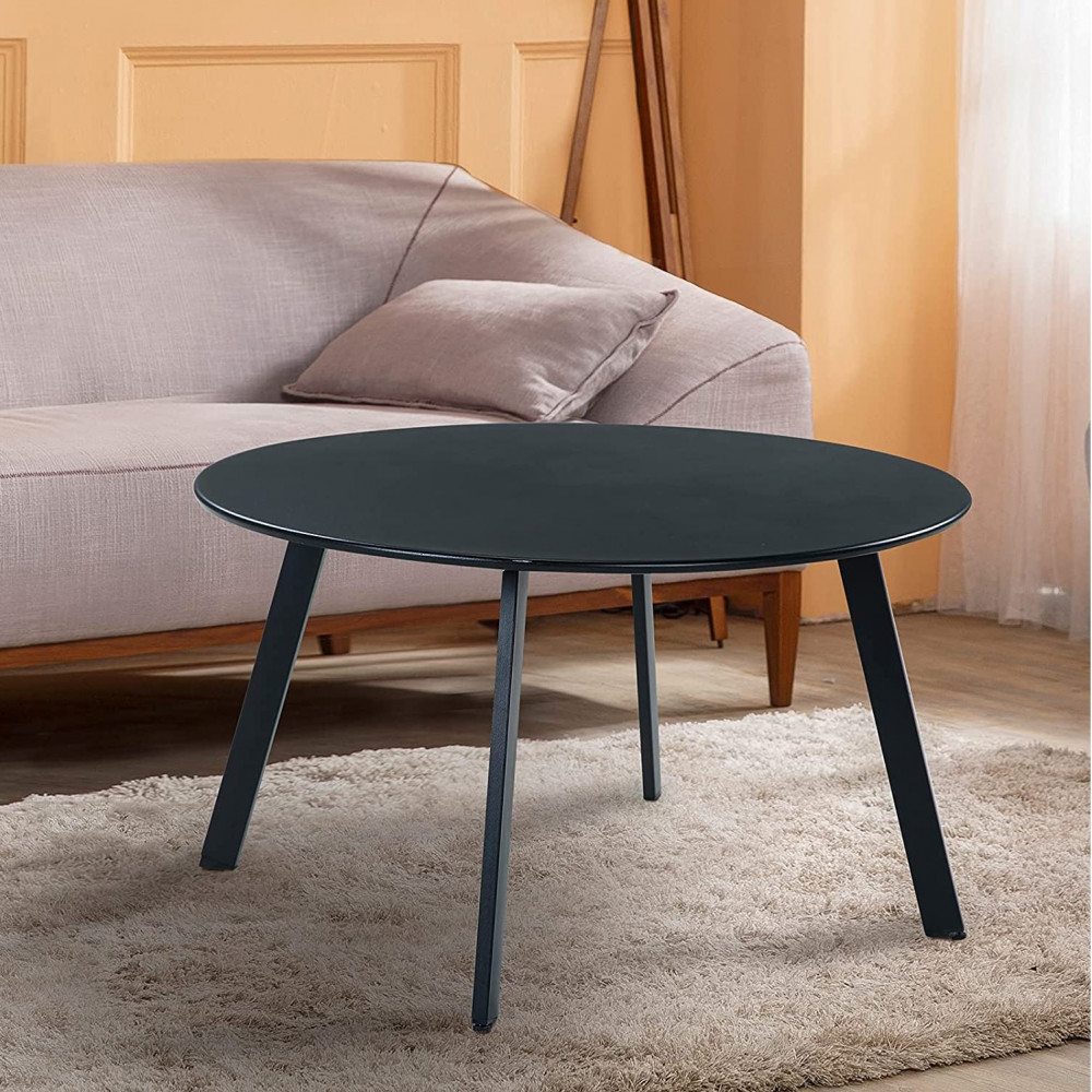 Buy Modern Round Black Coffee Table online Upto 70% OFF at Apka interior