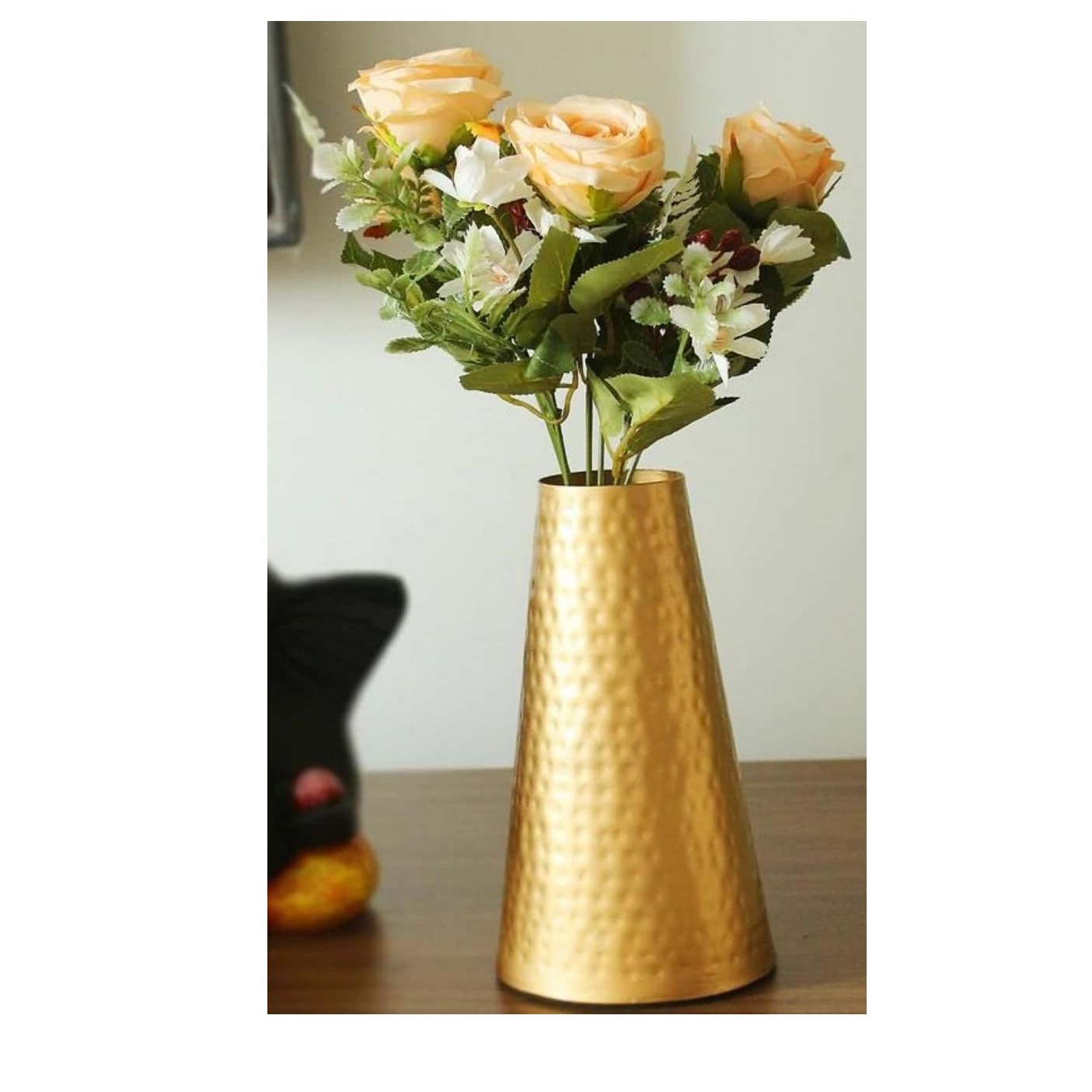 Metal Gold Flower Vase